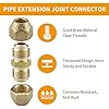 Amazon.com: 3/8-Inch AC Pipe Joint Connectors, Free Welding Brass Pipe ...