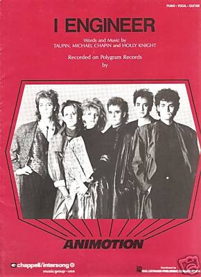 Sheet Music Animotion I Engineer 87: Amazon.com: Books