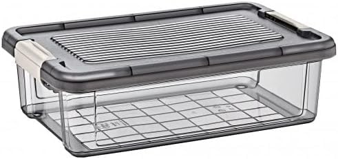 Asude Plastic Storage Box Boxes Lid Handles Food Container Home Kitchen ...