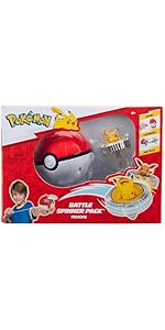 Pokémon Battle Spinner Arena Set - Two Battle Spinners with Two Poké ...
