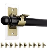 Amazon.com: MUAKIOY No Drill Curtain Rod Brackets, (8 Pack) Self ...
