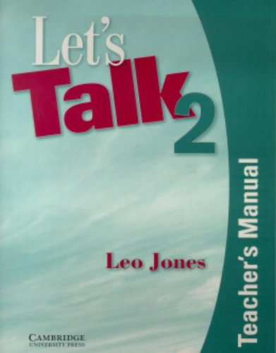 Let's Talk 2 Teacher's Manual: 9780521750752: Communication Books ...