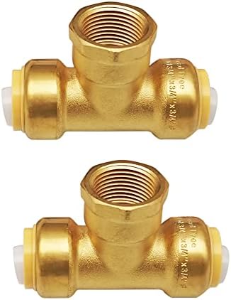 Amazon.com: Everflow Supplies Pushlock Female Center Tees UPCTF34 Push ...