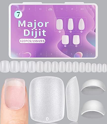 Amazon.com: 600Pcs Extra Short XXS Square Gel Nail Tips,SINOKAME Small ...