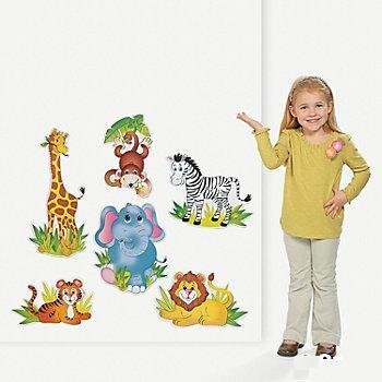 Fun Express Zoo Animal Cutouts (6Pc) 70/7509 Pack of 6 : Amazon.in