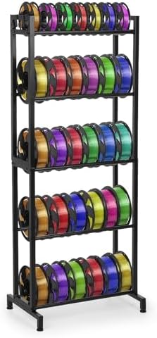 Amazon.com: AHOWPD 3D Printer Filament Storage Rack - 4 Tier Heavy Duty ...