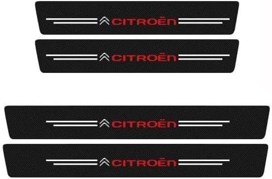 4 Pieces Car Door Sill Protector Stickers for Citroen C1 II 5-door 2014 ...