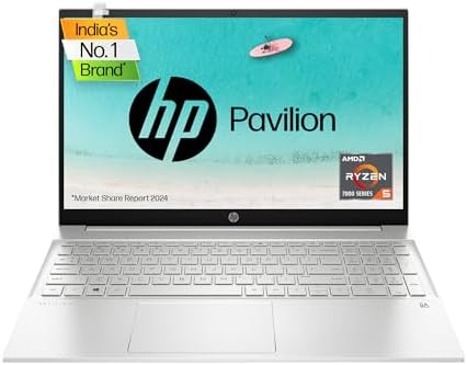 HP Pavilion 15, AMD Ryzen 5 7530U, 16GB DDR4, 512GB SSD, 15.6-inch (39 ...