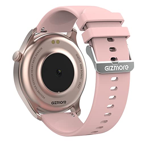Gizmore Sonic smartwatch with 1.28Iinch IPS round Display with 500 Nits ...