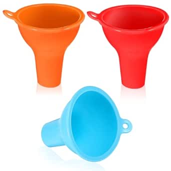 Amazon.com: ElevateTech Kitchen Silicone Funnel Set, 4 Pcs Silicone ...