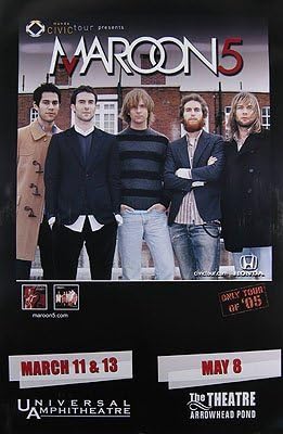 Amazon.com: MAROON 5 ORIGINAL MOVIE POSTER: Prints: Posters & Prints