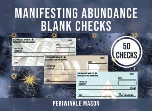 Manifesting Abundance Blank Checks: Personal Prosperity Checkbook With ...
