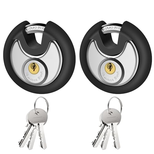 Snapklik.com : Puroma Keyed Padlock, Stainless Steel Discus Lock Heavy ...