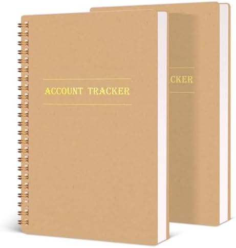Koogel 2 Pack Accounting Ledger Books, Expense Tracker Notebook A5 ...