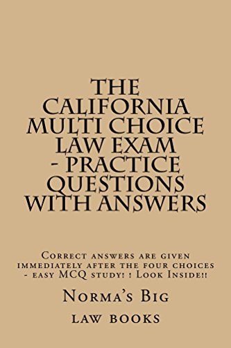 Amazon.com: The California Multi Choice law Exam - Practice Questions ...