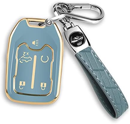 Amazon.com: OFFCURVE Key Fob Cover with Keychain Compatible with GMC ...