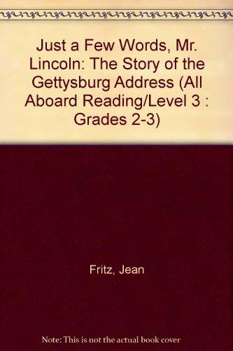 Amazon | Just a Few Words, Mr. Lincoln (All Aboard Reading/Level 3 ...