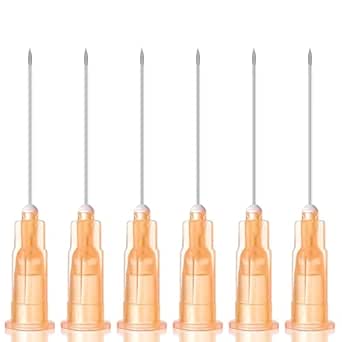 25 Gauge 1 Inch 25MM Needle Luer Lock for Industrial Lab Measuring, Refilling Inks, Crafts and ...