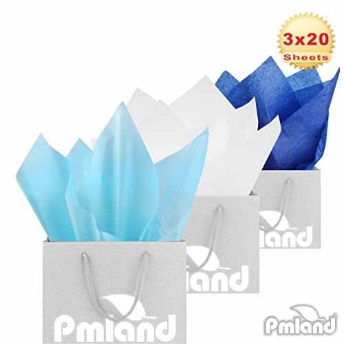 Snapklik.com : Gift Wrapping Tissue Paper - Royal Blue/Sky Blue/White ...