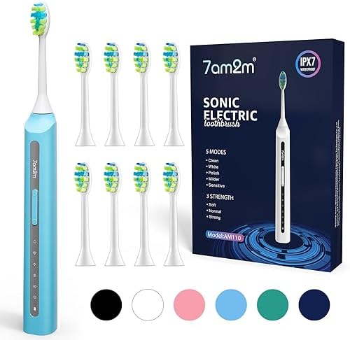 Amazon.com: ORALEXIS Electric Toothbrush for Adults and Kids, with Tongue Scraper and 8 Brush ...