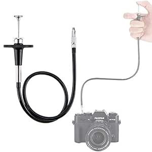 Buy JJC TCR-40BK Black 40cm Threaded Cable Release, Mechanical Shutter Release Cable, Bulb-Lock ...