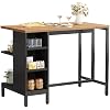 Amazon.com: LITTLE TREE Kitchen Island with 5 Storage Shelves, 43 Inch ...