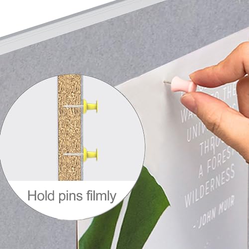 Snapklik.com : VIZ-PRO Large Fabric Bulletin Board/Foldable Notice ...