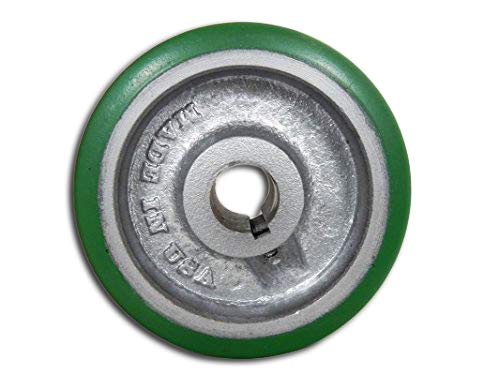 8" x 2" Polyurethane on Steel Keyed Drive Wheel | 5/8" Bore - 1,000 lbs ...