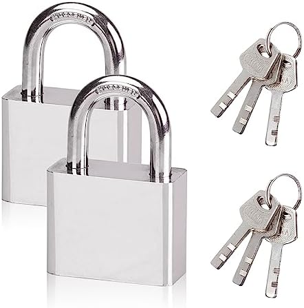 Matory 3 Set Mini Padlock with Keys Small Diary Padlocks Luggage ...