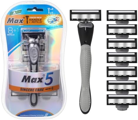 Amazon.com: Wovnet 9 Pcs Refillable Men's Razors Kit Holiday Shaving ...