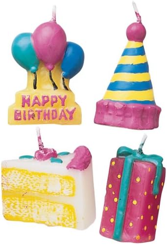 Wilton 4 Piece Party Time Candle Set : Amazon.co.uk: Home & Kitchen