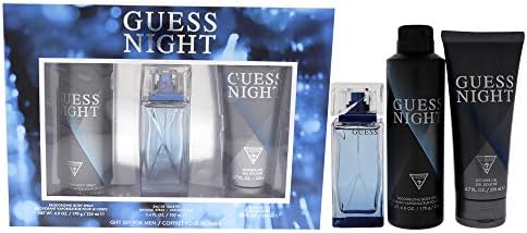Amazon.com : Guess Night by Guess for Men - 3 Pc Gift Set 3.4oz EDT ...