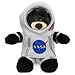 Amazon.com: DolliBu Black Bear Astronaut Plush Toy - Super Soft Wild ...
