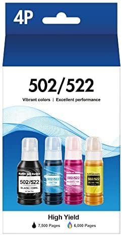 Amazon.com: T502 502 Ink Refill Bottles Ultra-high Capacity Combo Pack ...