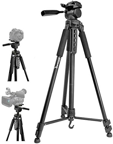 Amazon.com : Ultimaxx Lightweight Portable Camera Tripod Stand with ...
