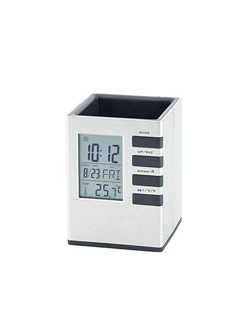 Buy Pro Carts Pen Stand with Digital Clock and Temperature Pencil Case ...