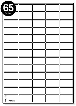 Inkjet/Laser Avery Compatible Labels 65 per sheet J8651 / L7651 - 100 ...