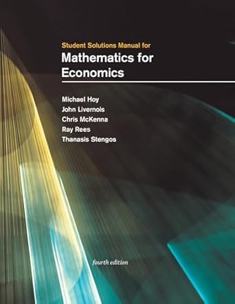 Amazon | Student Solutions Manual for Mathematics for Economics, fourth ...