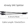Amazon.com: iGreely SAE DC Power Automotive Connector Cable Y Splitter ...