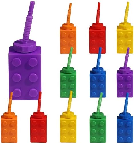 Amazon.com: Building Blocks Cups 10 oz Reusable Brick Party Kids Cup ...