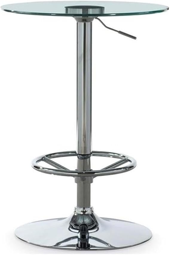 Amazon.com: Powell Furniture Linon Jolie Metal and Glass Pub Table in ...