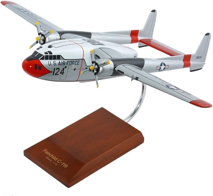 Amazon.com: Scalecraft Fairchild C-119 Flying Boxcar Air Force Cargo ...