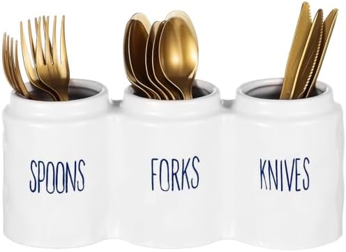 Amazon.com: Fasmov Flatware Holder, 3-Piece Silverware Utensil Holder ...