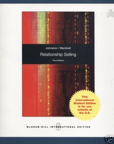 By Mark W. Johnston: Relationship Selling Third (3rd) Edition: Mark W ...