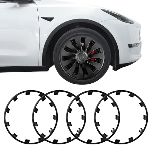 Snapklik.com : Tesla Model Y 21 Inch Wheel Rim Protector ABS Rim Guard ...