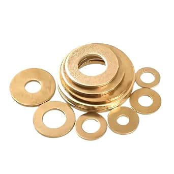 Amazon.com: Washers M2.5 M3 M4 M5 M6 M8 M10~M24 Brass Flat Washer Big ...