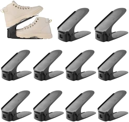 NCKIHRKK Lot de 10 Support à Chaussures Réglables, Empiler Les Range ...