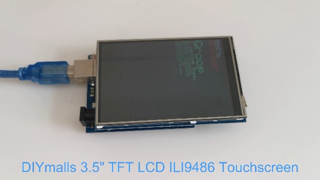 Watch DIYmalls 3.5 TFT LCD ILI9486 Touchscreen Display Text on Amazon Live