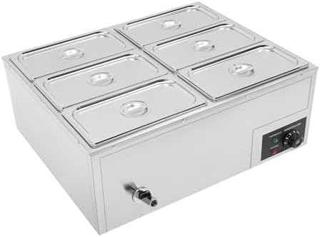 Amazon.com: Gas Shark 6 Container Pan Outdoor Steam Table Food Warmer ...