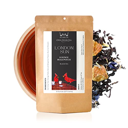 Amazon.com : Open Door Tea - London Sun | Black Tea, Loose Leaf - 8 ...